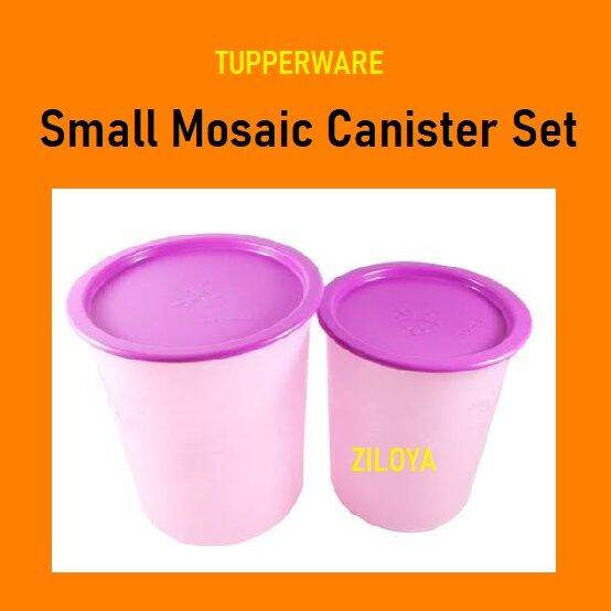 Small Mosaic Canister Set Tupperware | Lazada Indonesia