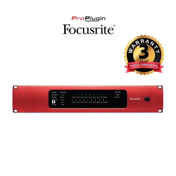 Focusrite RedNet 1 Audio interface เชื่อมต่อด้วยระบบ Ethernet โดยทำงานผ่าน Dante Audio ...