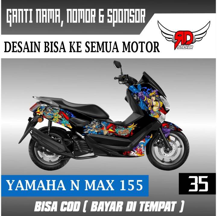 DECAL STICKER YAMAHA NMAX 155 MOTIF MOBILE LEGEND MIA RACING STIKER ...