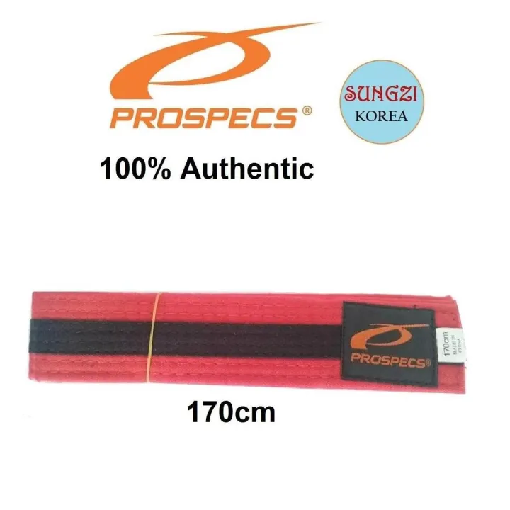 PROSPECS Korean Taekwondo Belt (Red/Black) 170cm | Lazada PH