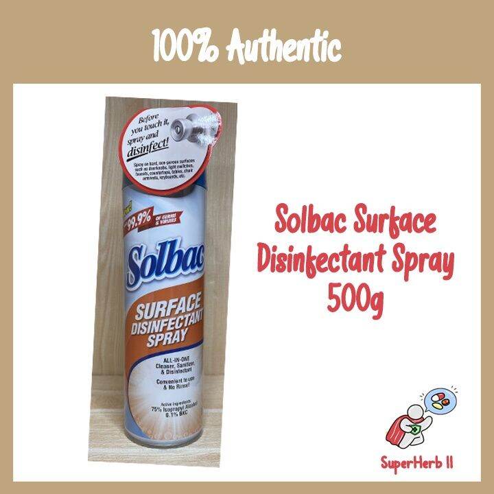 Solbac Surface Disinfectant Spray 500ml | Lazada PH
