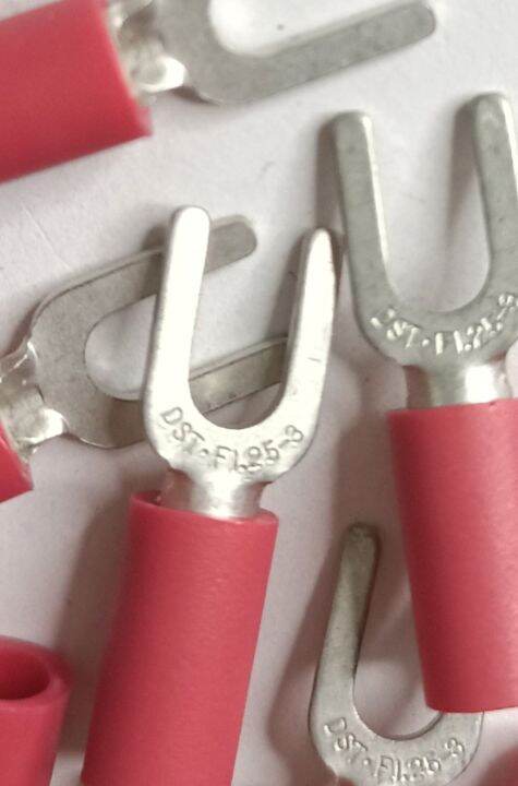 fork spade crimp terminal with insulation coating | Lazada PH