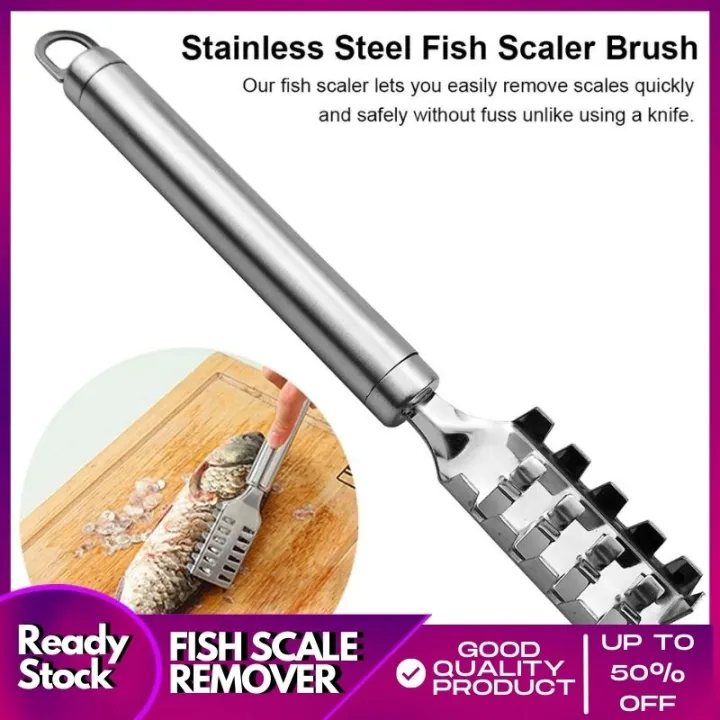 100% Original Fish scale remover Stainless Steel Fish Scale Remover ...