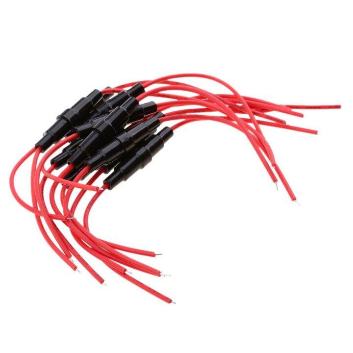 10* Inline Fuse Holder Fast-Blow Screw Type Fuse Holder W 20AWG Wire ...