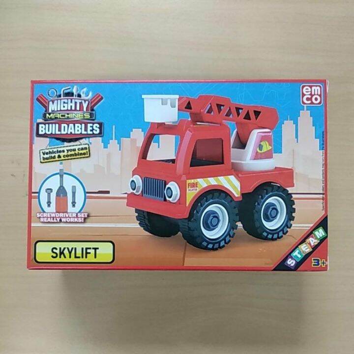 Emco Mighty Machines Buildables Skylift - Mainan Balok Mobil Anak ...