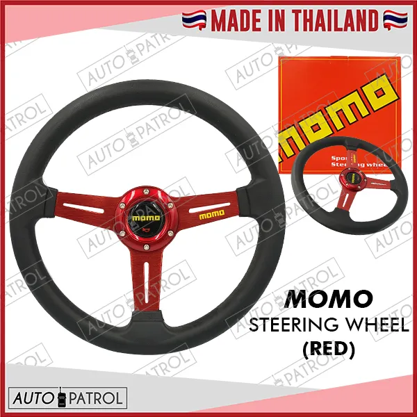 MOMO Steering Wheel RED 8906B | Lazada PH
