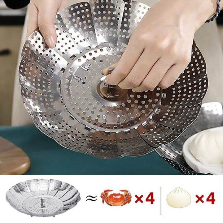 Stainless Steel Lotus Steaming Tray Multi-Ftion Changeable Fruit Tray ...