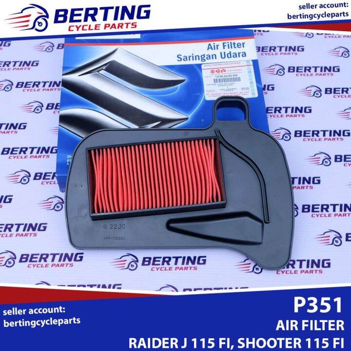 SGP AIR FILTER ELEMENT Suzuki Raider J 115 FI Shooter 115 FI Genuine ...