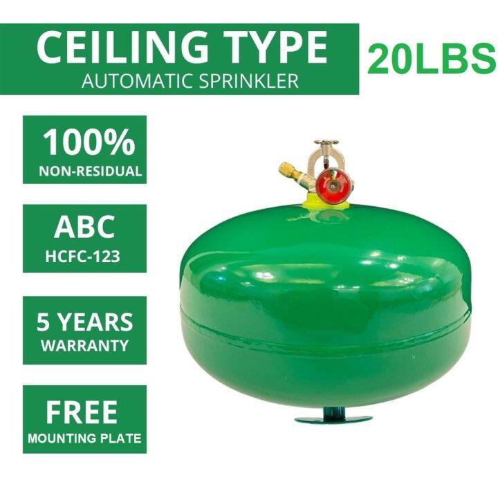 Fire Extinguisher 20lbs Ceiling Type HCFC-123 Automatic Sprinkler 5 ...