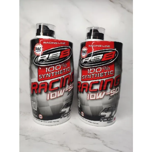 RS8 RACING 10W-50 100% FULLY SYNTHETIC ENGINE OIL 1LTR. | Lazada PH