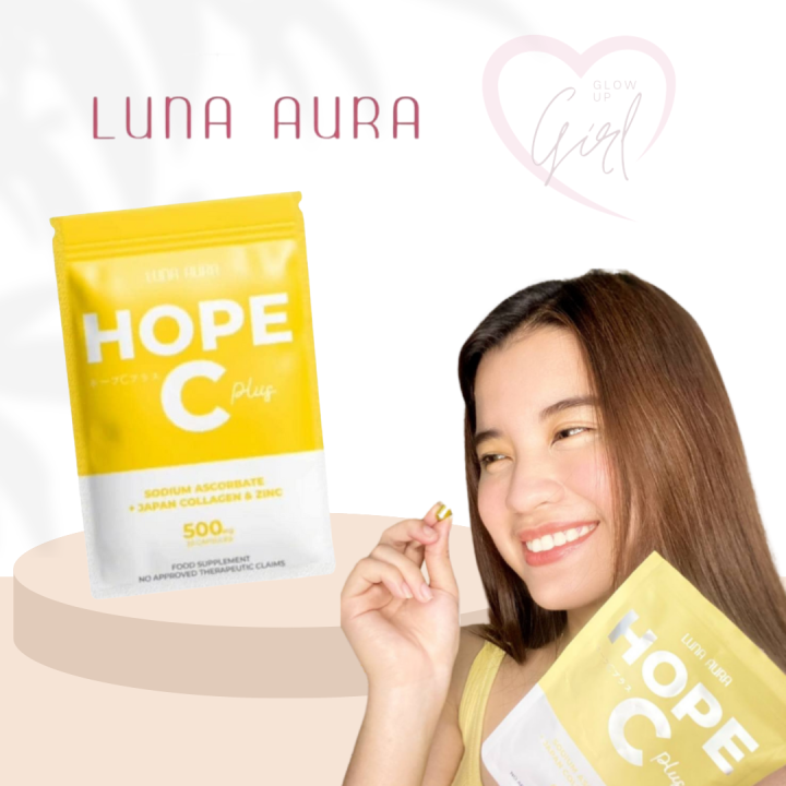 ONHAND Luna Aura Hope Glow Glutathione Capsules Hope C Plus Hope Beauty ...