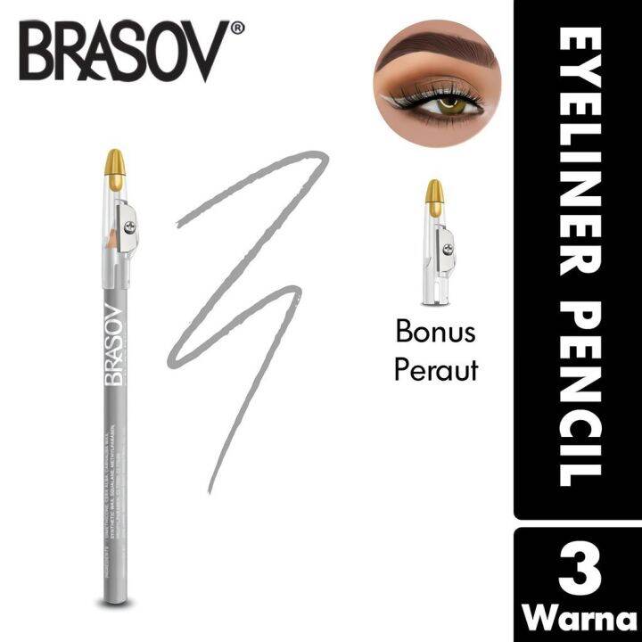 BRASOV PENSIL EYELINER DENGAN RAUTAN 1.1GR | Lazada Indonesia