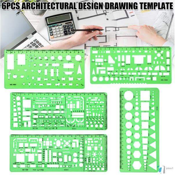 【Local Spot】6pcs Ruler Architecture Materials Building Formwork ...