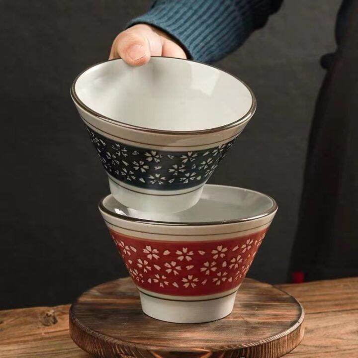 ถ้วยเซรามิกญี่ปุ่น Doukasa ขนาด5นิ้วชามข้าวพิเศษชามส่วนตัวใหม่สีสีใต้ ...