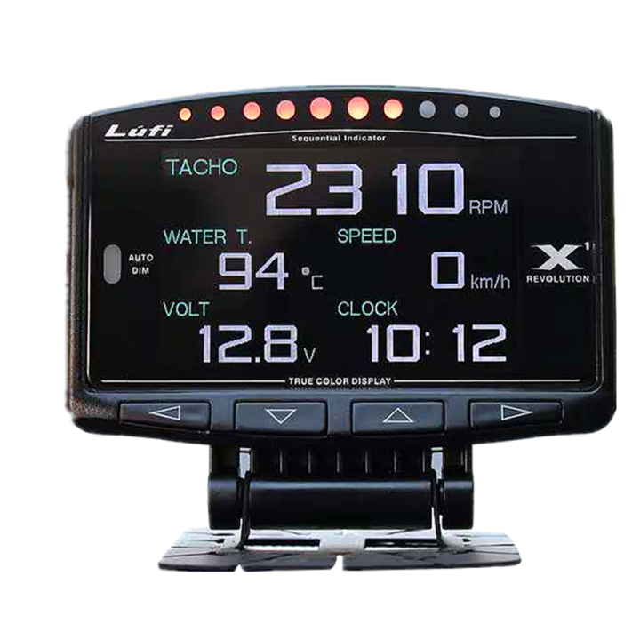 Lufi X1 OBD2 Digital Meter Turbo Boost Water Oil Temperature Pressure ...