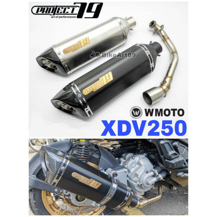 Project79 WMOTO XDV250 Stainless Steel Exhaust XDV Ekzos Full System ...