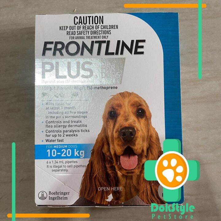 FRONTLINE spot on medium dog 10-20kg obat kutu anjing original pack ...
