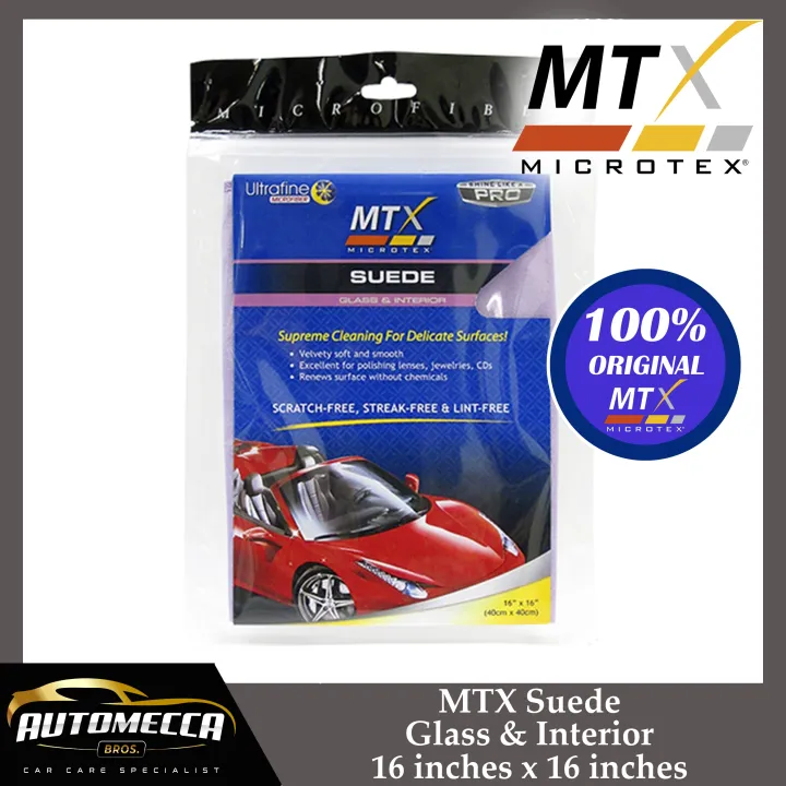 MTX Suede Glass & Interior 16 inches x 16 inches - Supreme Cleaning For ...