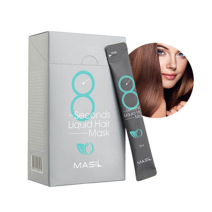 Masil 8 Seconds Liquid Hair Mask Stick 1Pack(8ml X 20ea) Volume Hair Limp Flattened Hair | Lazada PH