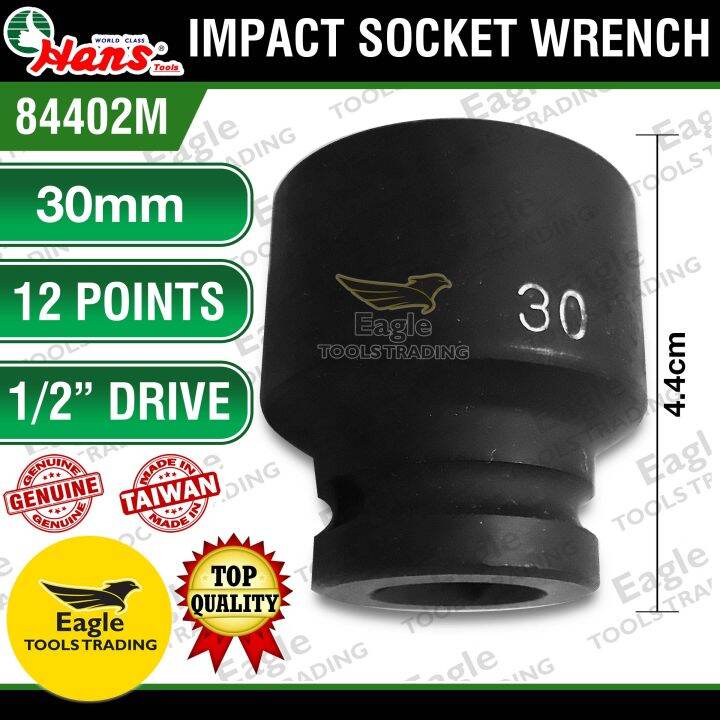 Hans 30mm 1/2 inch drive 12 points Impact Socket Wrench 84402M ...