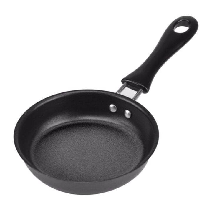 Mini Cooking Pan Non-Stick Iron Frying Pan DuPont Coating Portable Long ...