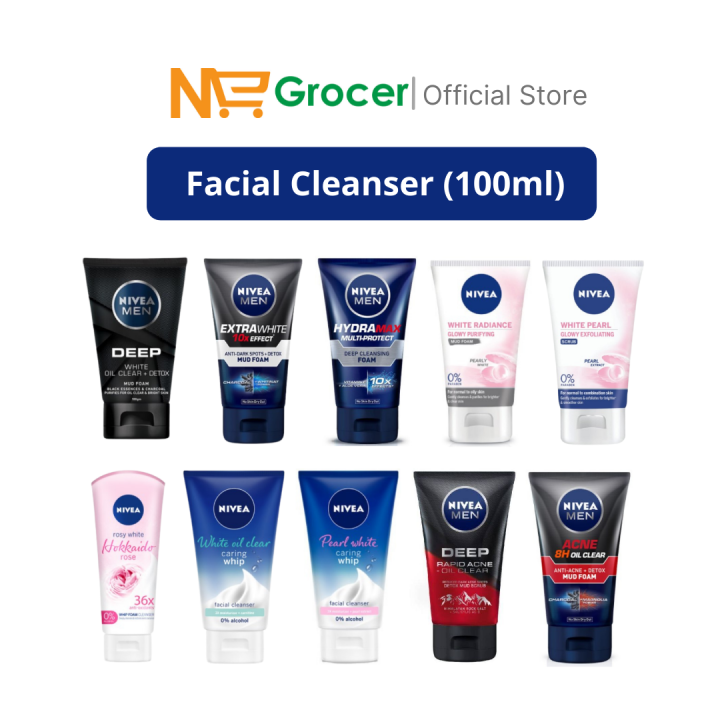 Nivea Men & Women Whip Facial Cleanser Facial Foam Extra White / Deep ...
