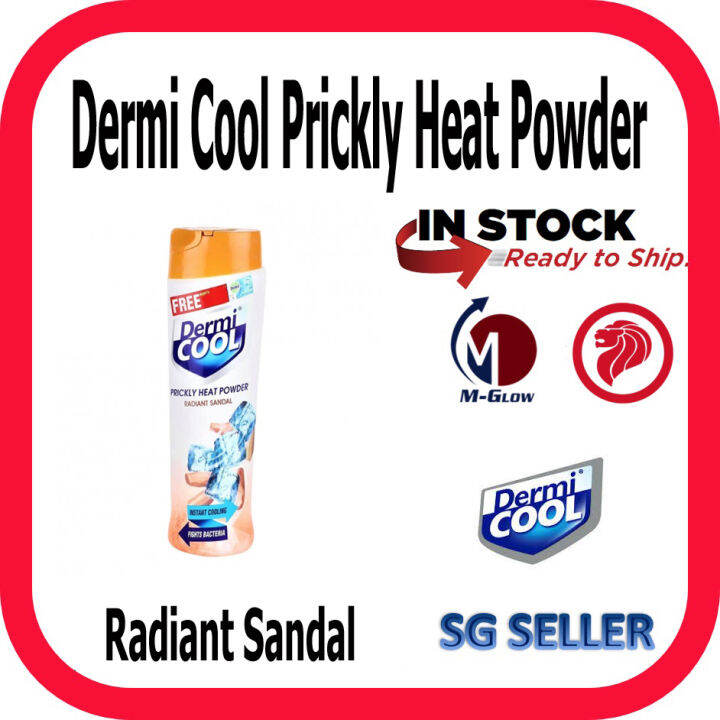 Dermi Cool Prickly Heat Powder Radiant Sandal, 150g- Instant Cooling ...