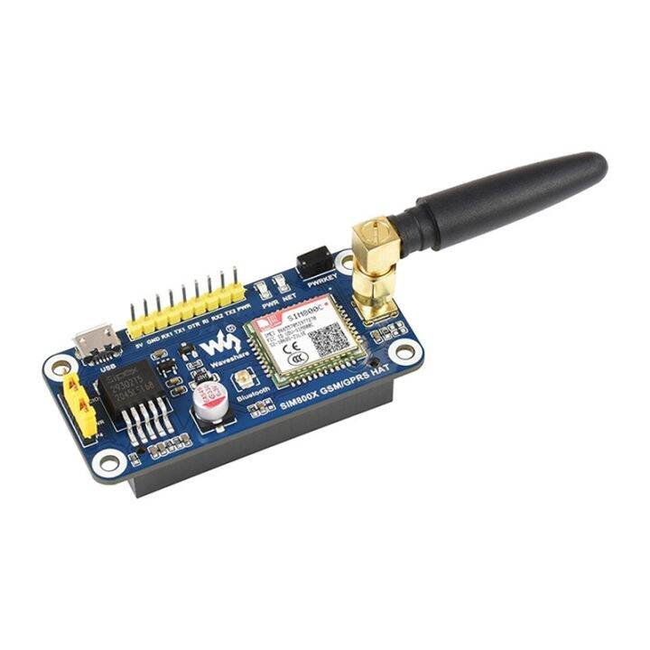 Waveshare GSM/GPRS/Bluetooth HAT for Raspberry Pi 2B/3B/3B+/Zero/Zero W ...