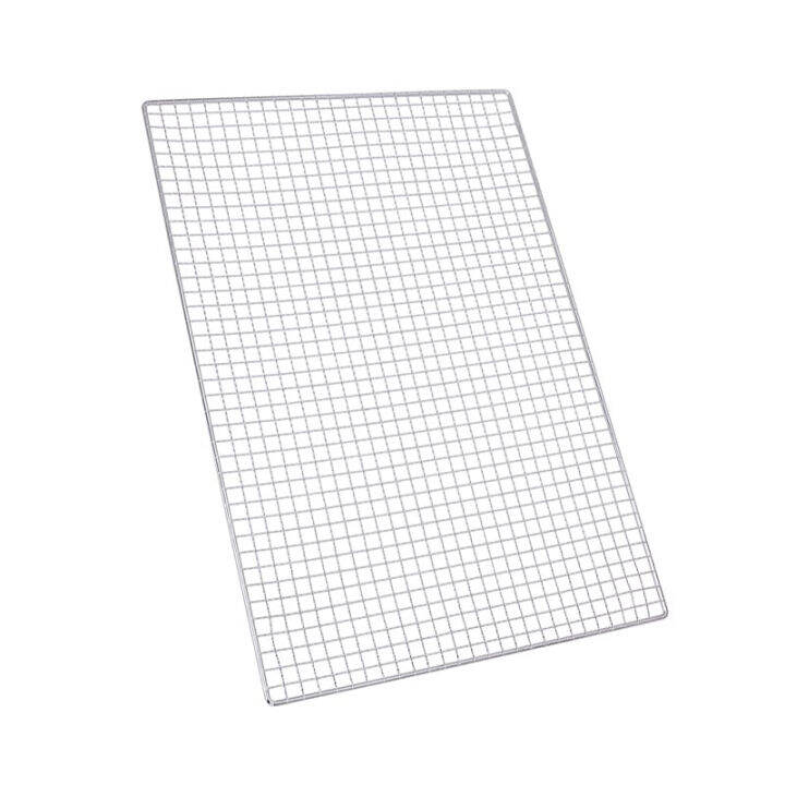 Stainless Steel Rectangle Barbecue Grill Net/ Jaring Besi BBQ ...