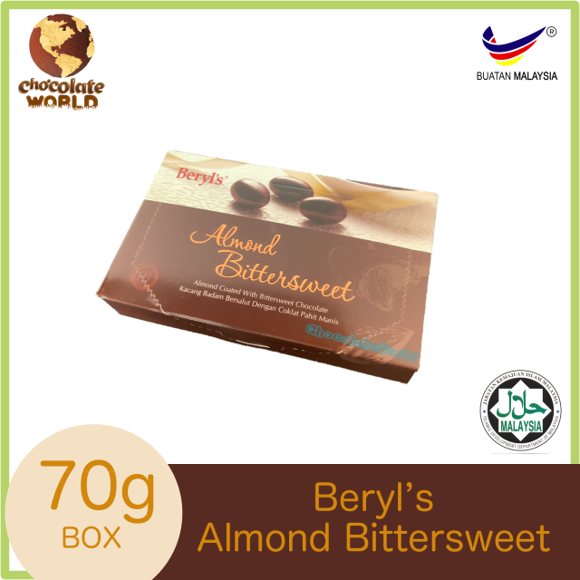 Beryl's Almond Coated with Bittersweet Chocolate Box 70g | Lazada