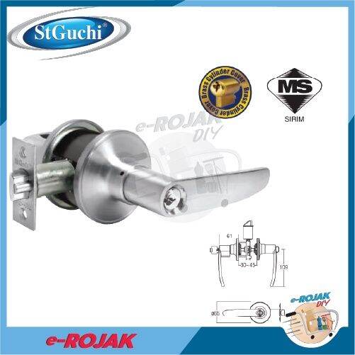St Guchi SGTL-8600 Tubular Lever Lock Door Lock管状杠杆锁门锁 | Lazada