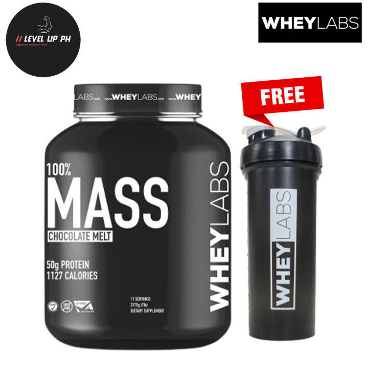 Whey Labs 100% Mass 7lbs + Free 1L Mass Shaker | Lazada PH