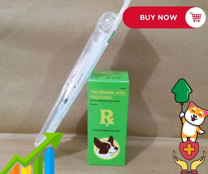 Tolfenol (Tolfenamic Acid) for Dogs and Cats 30ml with 1 Free Syringe ...