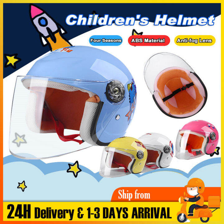 Children Helmet Motorcycle Topi Keledar Kanak Kanak Half Face Safety ...