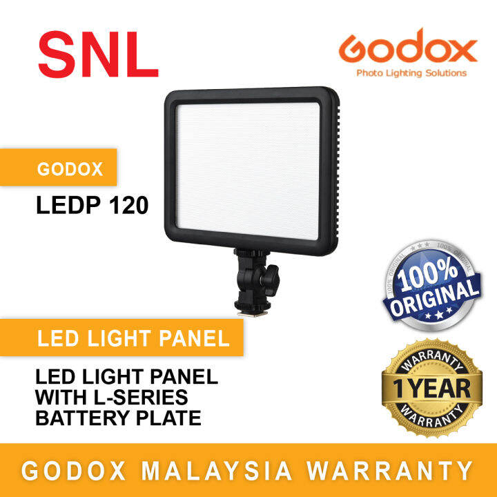 Godox LEDP 120 LED Light Panel with L-Series Battery Plate | Lazada
