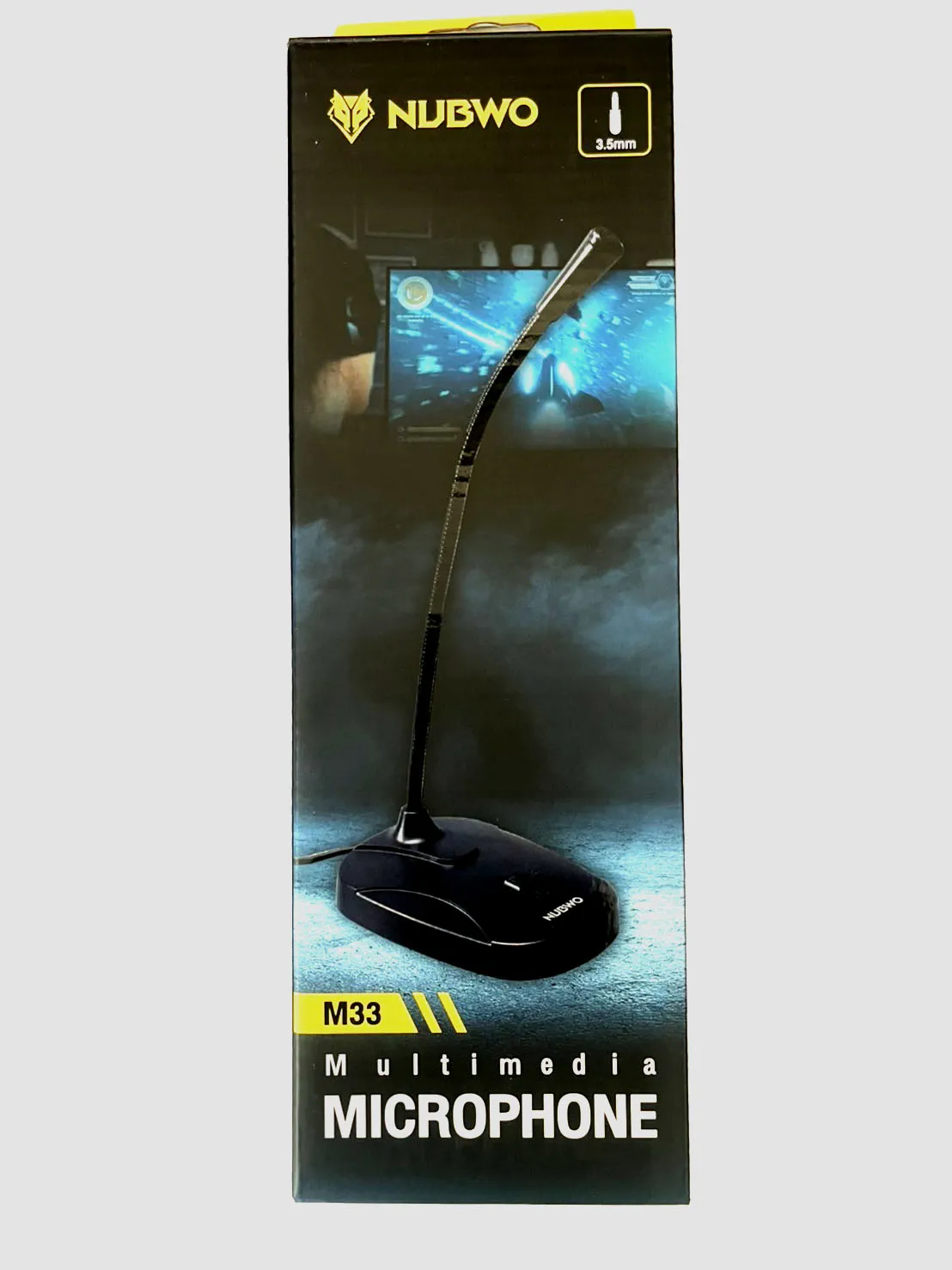 Nubwo Multimedia Microphone ไมค์คอมพิวเตอร์แบบแจ๊ค รุ่น M33 ดำ | Thisshop