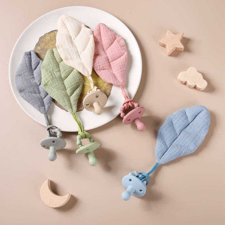 Mamimami Home Silicone pacifier leaf pacifier pacifier chain food grade ...