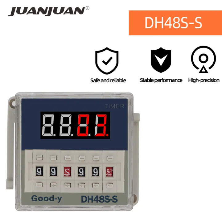 DH48S-S Time Relay Repeat Cycle SPDT Programmable Timer 0.1s-990h Cycle ... DH48S-S Time Relay Repeat Cycle SPDT Programmable Timer 0.1s-990h Cycle ...
