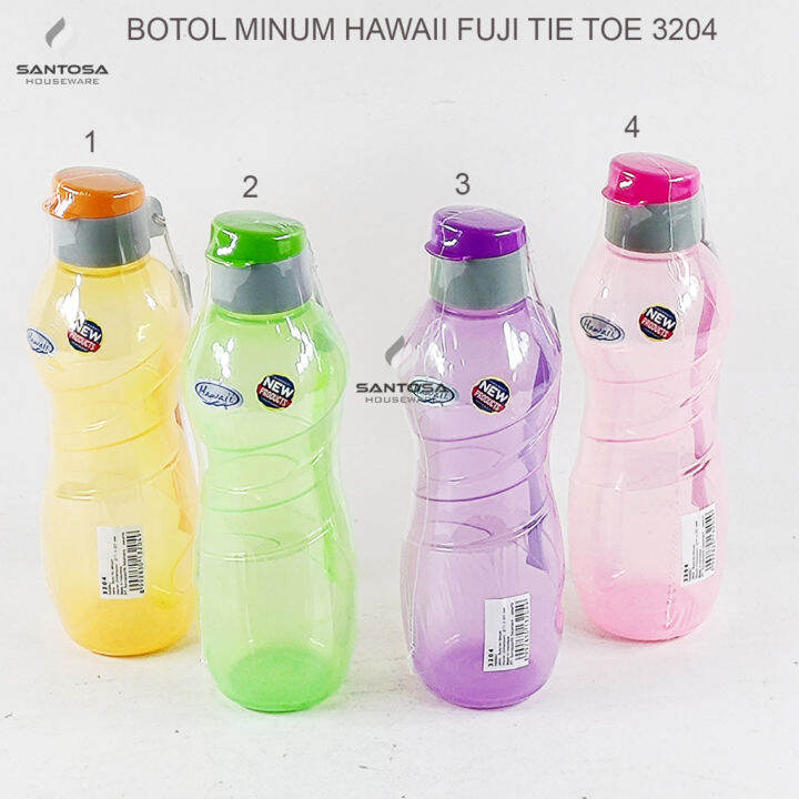 Botol Minum HAWAI 500Ml Botol Air Minum Plastik Bekal Minum + Tali ...