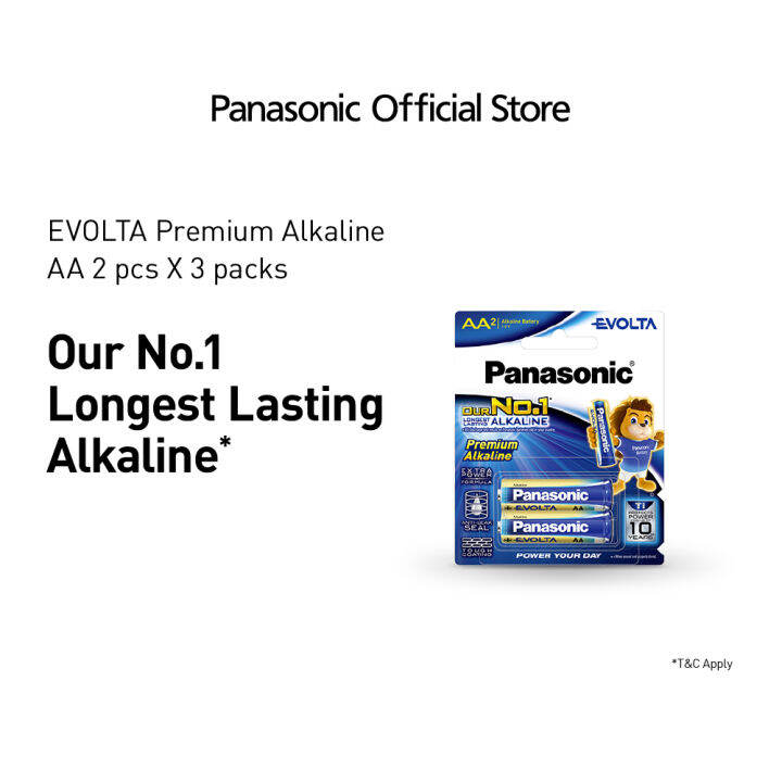 Panasonic LR6EG/2B AA (3 Packs) Premium Alkaline 1.5V Evolta Battery | Lazada PH