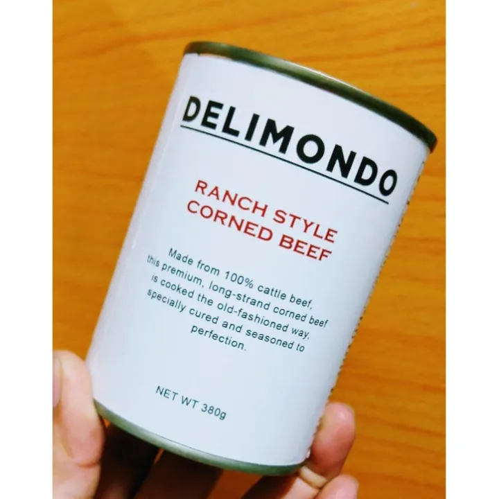 Hot Sale DELIMONDO PREMIUM 380g Easy Open Can Ranch Style Corned Beef ...