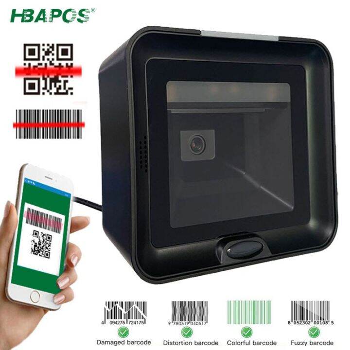 2D Barcode Scanner Desktop Omnidirectional Bar Code Reader For ...