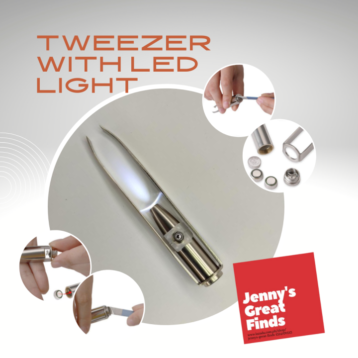 Tweezer with LED light illuminated | Lazada PH