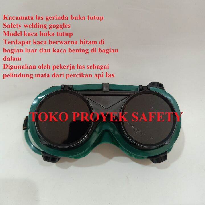Kacamata Las Gerinda Buka Tutup / Safety Welding Goggles / Kacamata Las | Lazada Indonesia
