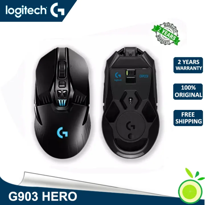 Logitech G903 HERO Wireless G903 HERO LIGHTSPEED Gaming Mouse, Original, RGB, 16000DPI, Upgraded ...