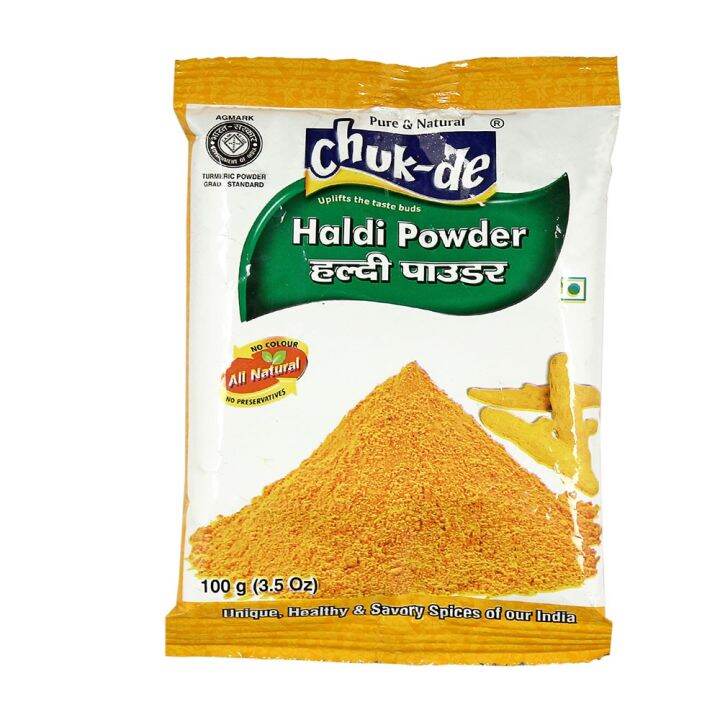 Chukde Haldi Turmeric Powder ผงขมิ้นอินเดีย 100g | Lazada.co.th