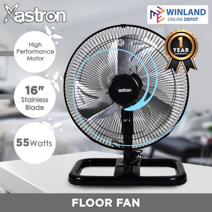 ASTRON by Winland Sigma 16" Industrial Floor Fan Electric Fan 55watts ...