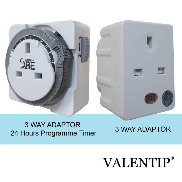 3 Way Adaptor / Multi Way Adaptor / 3way 3pin Plug / 13A Plug Socket ...