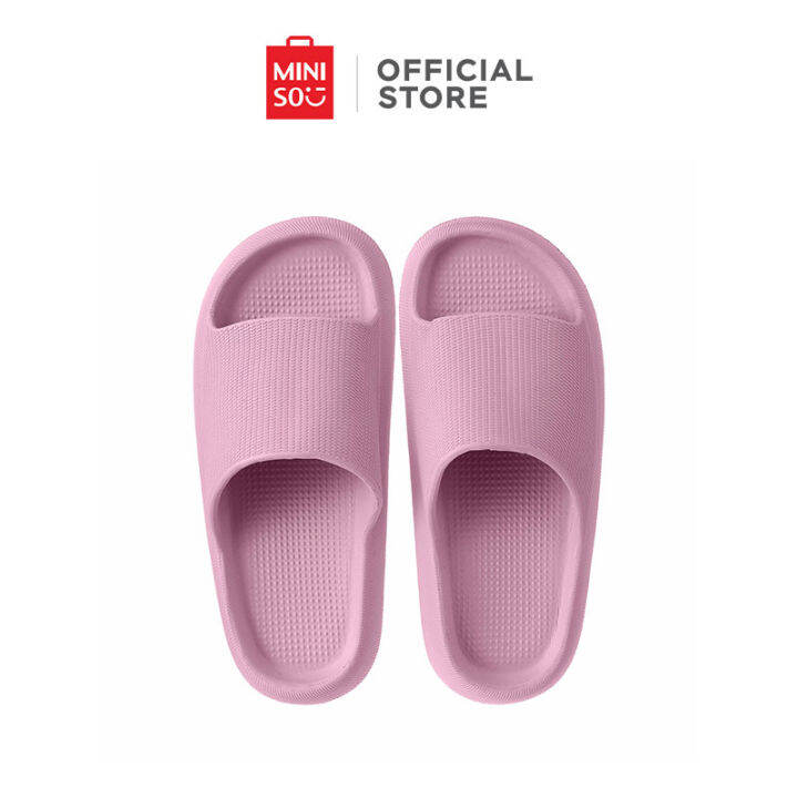 MINISO Lightweight Bathroom Slippers Purple | Lazada PH