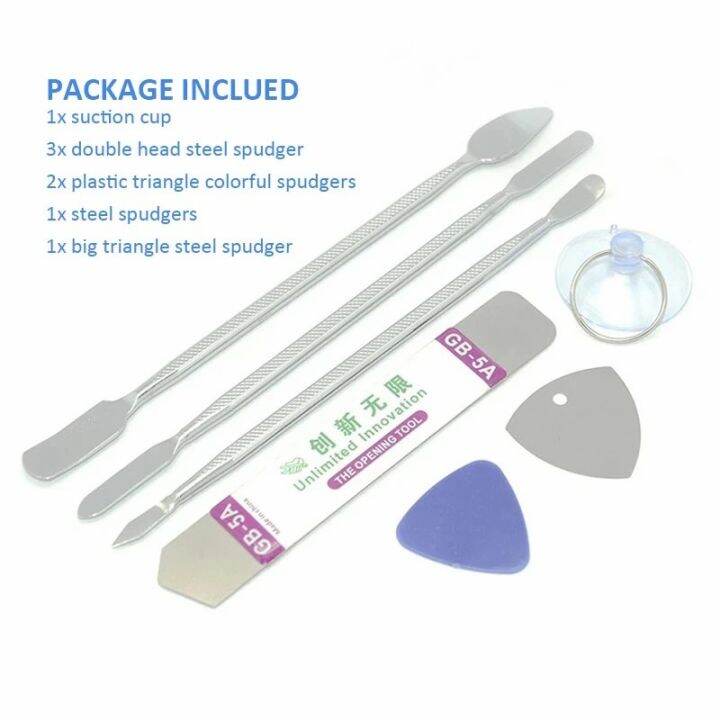 8 in 1 Mobile Phone Repair Metal Spudger Prying Tool Kits Opening ...